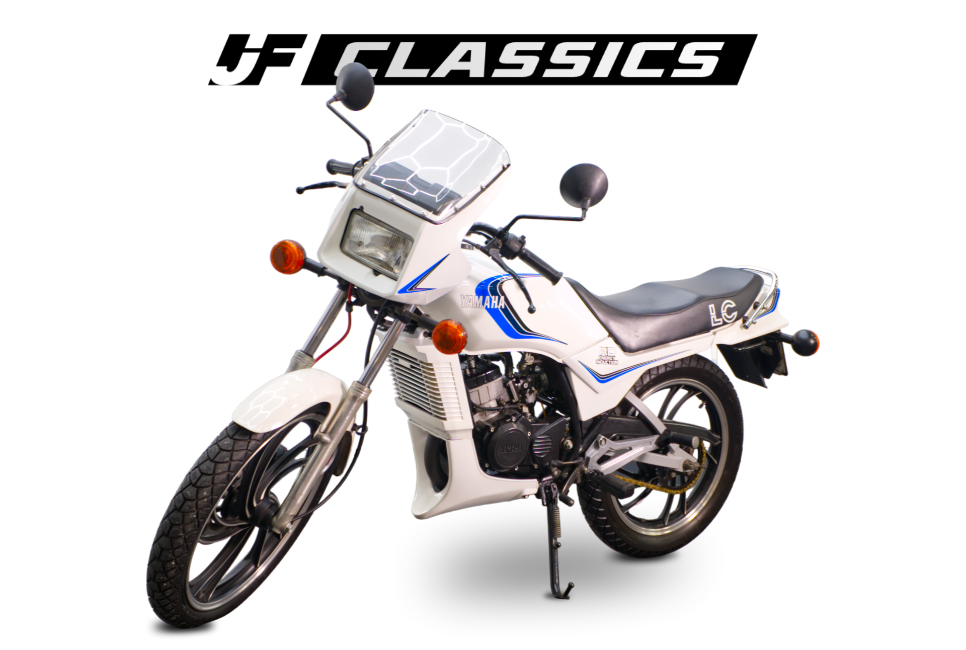 1983 Yamaha RD125LC White 1-Former Keeper